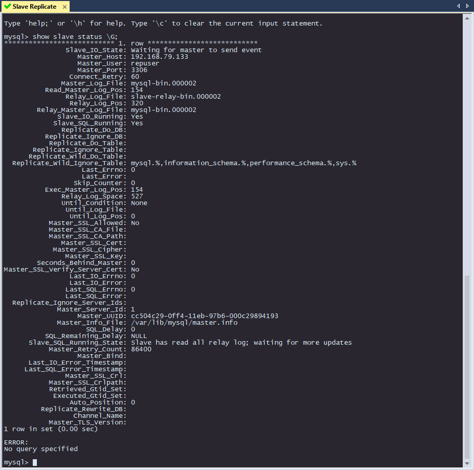 How to Setup Replicate MySQL on RHEL 7
