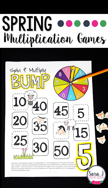 Practicing Multiplication Facts with Games | Sara J Creations