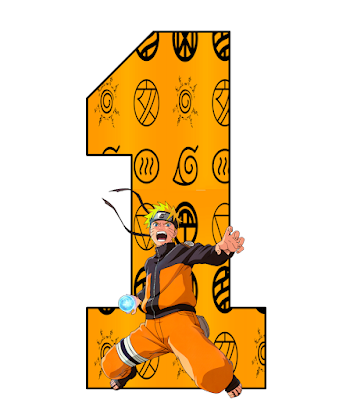 Kits imprimibles gratis : Números para imprimir Naruto