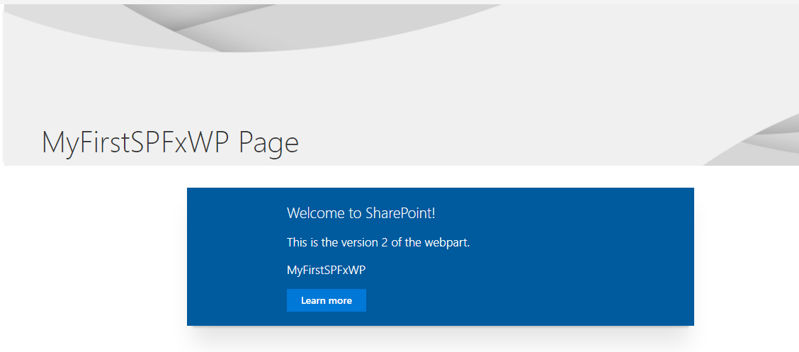 Aspiring Architect: Basics of Sharepoint Framework Webparts