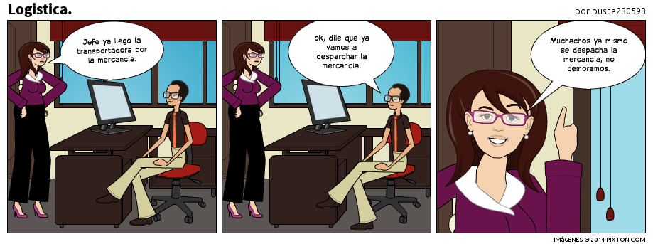 HISTORIETA O CÓMIC SOBRE LA LOGÍSTICA.