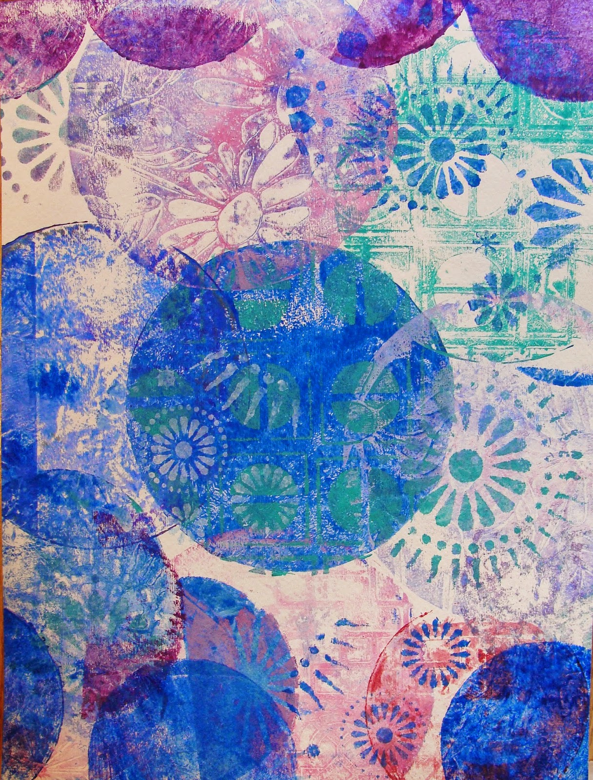 My Art Journal: Round Gelli Plate Tutorial Part 1
