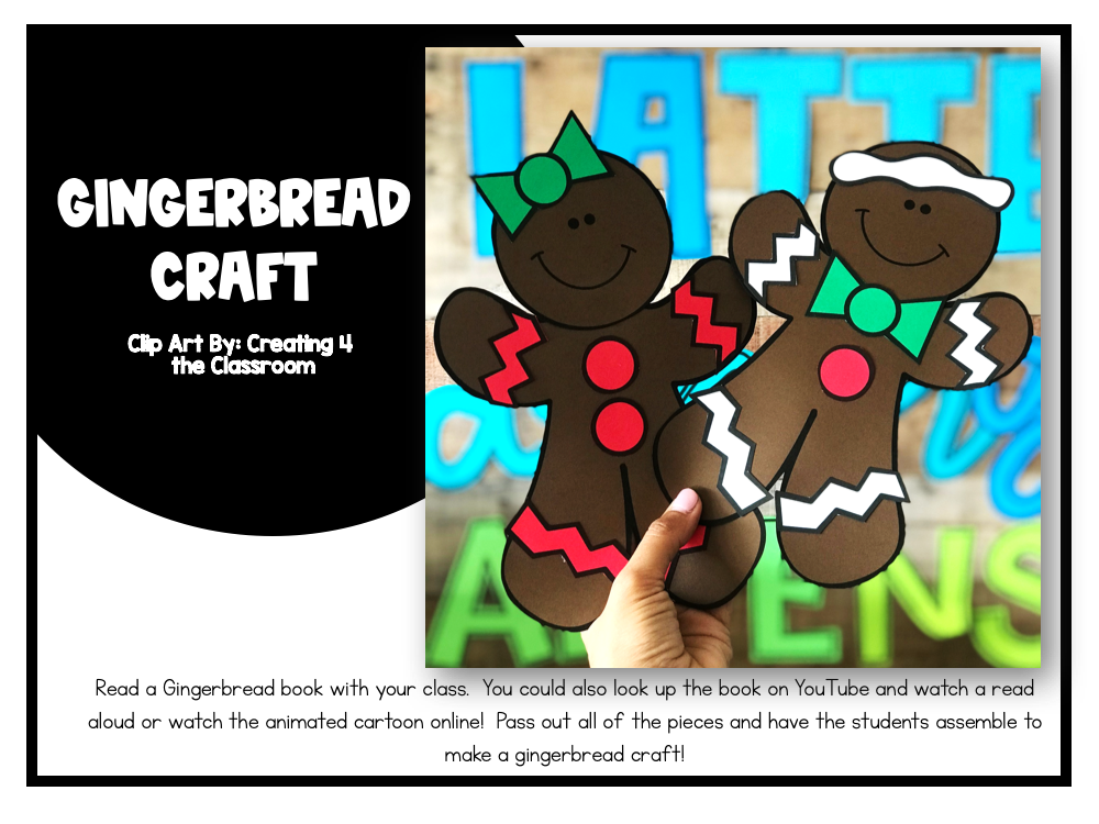 Gingerbread Man Book Buddy - Apples & ABC's