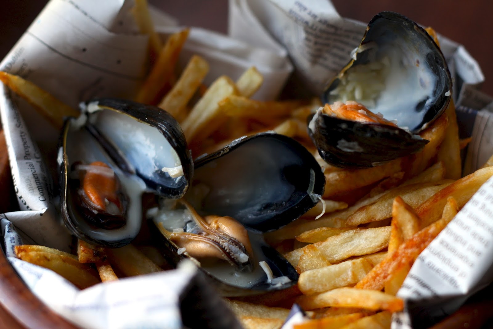 Fancy-Ass Food: Winter Warmers 2: Moules Frites - Creamy Mussels with ...