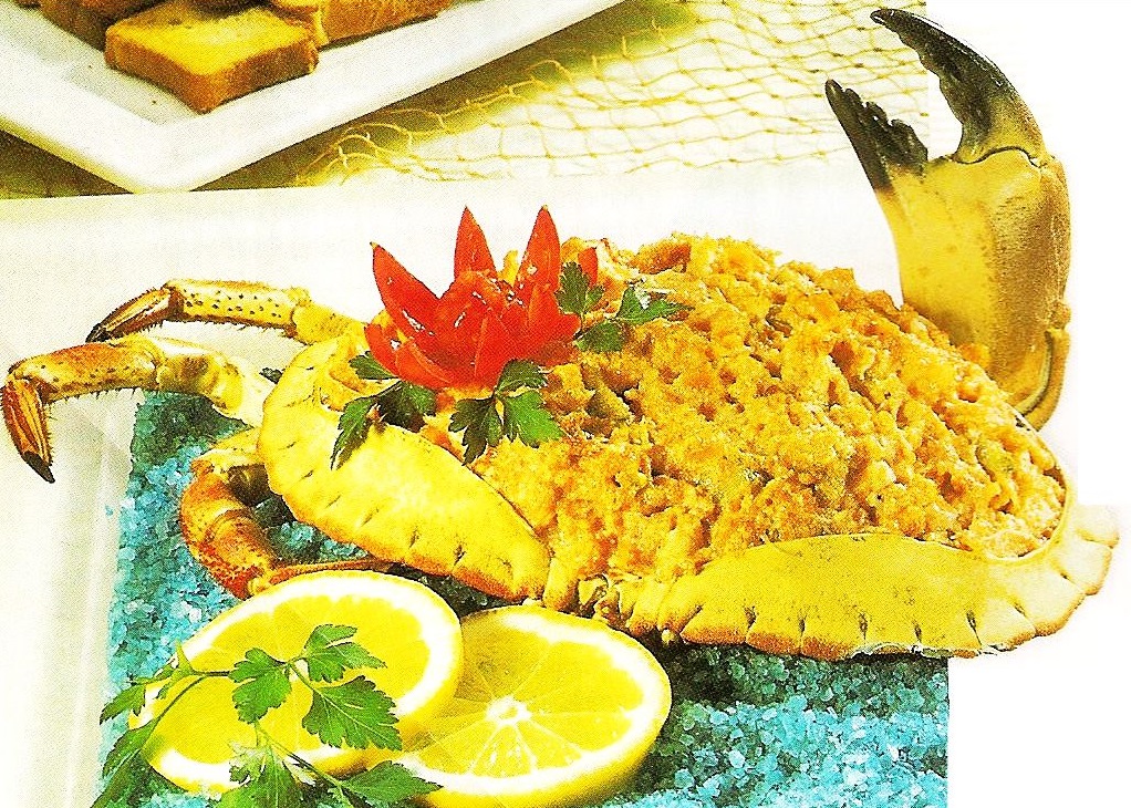 Arquivo das Melhores Receitas de Portugal: Sapateira Recheada