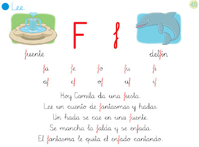 Los PEQUES de Primaria: Lectura interactiva Letra "F" y lectura ...