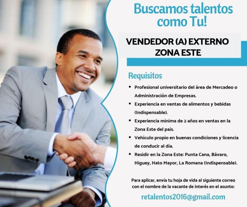 VENDEDOR/A EXTERNO ZONA ESTE Empleos Rodriguez Empleos Rodriguez