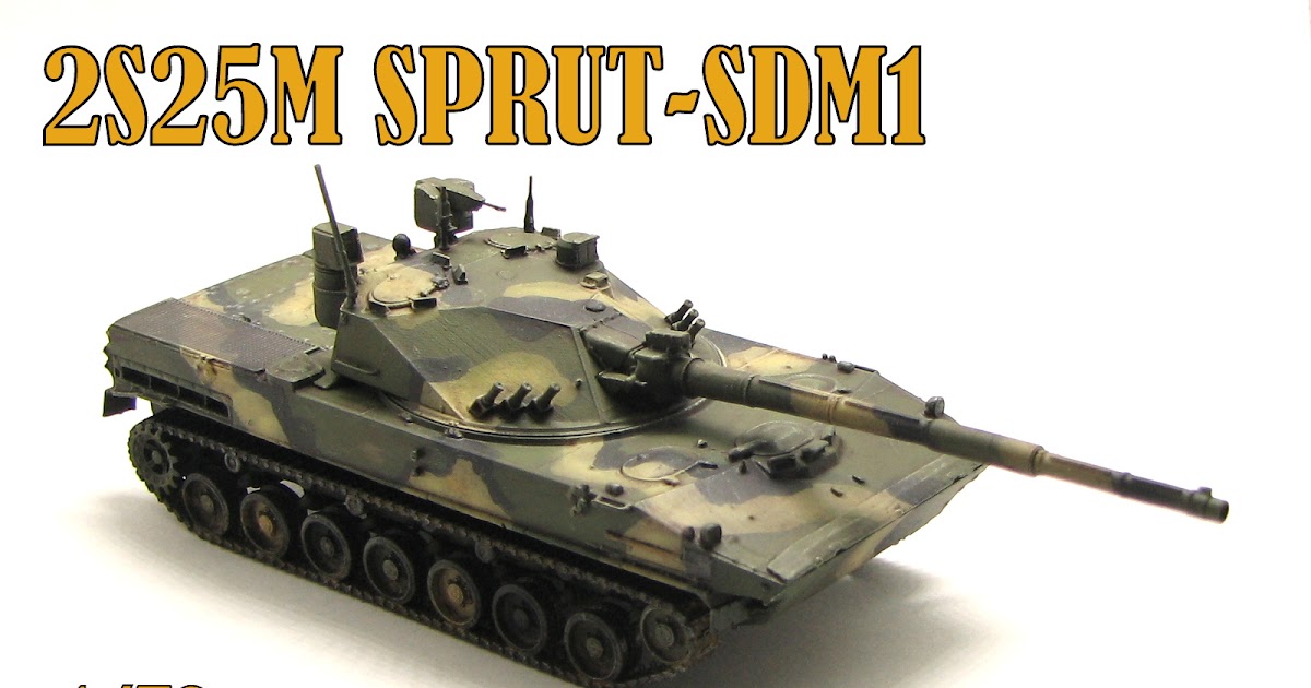 Gulumik Military Models: 2S25M SPRUT-SDM1 #3 1/72 RED TANK MINIATURE