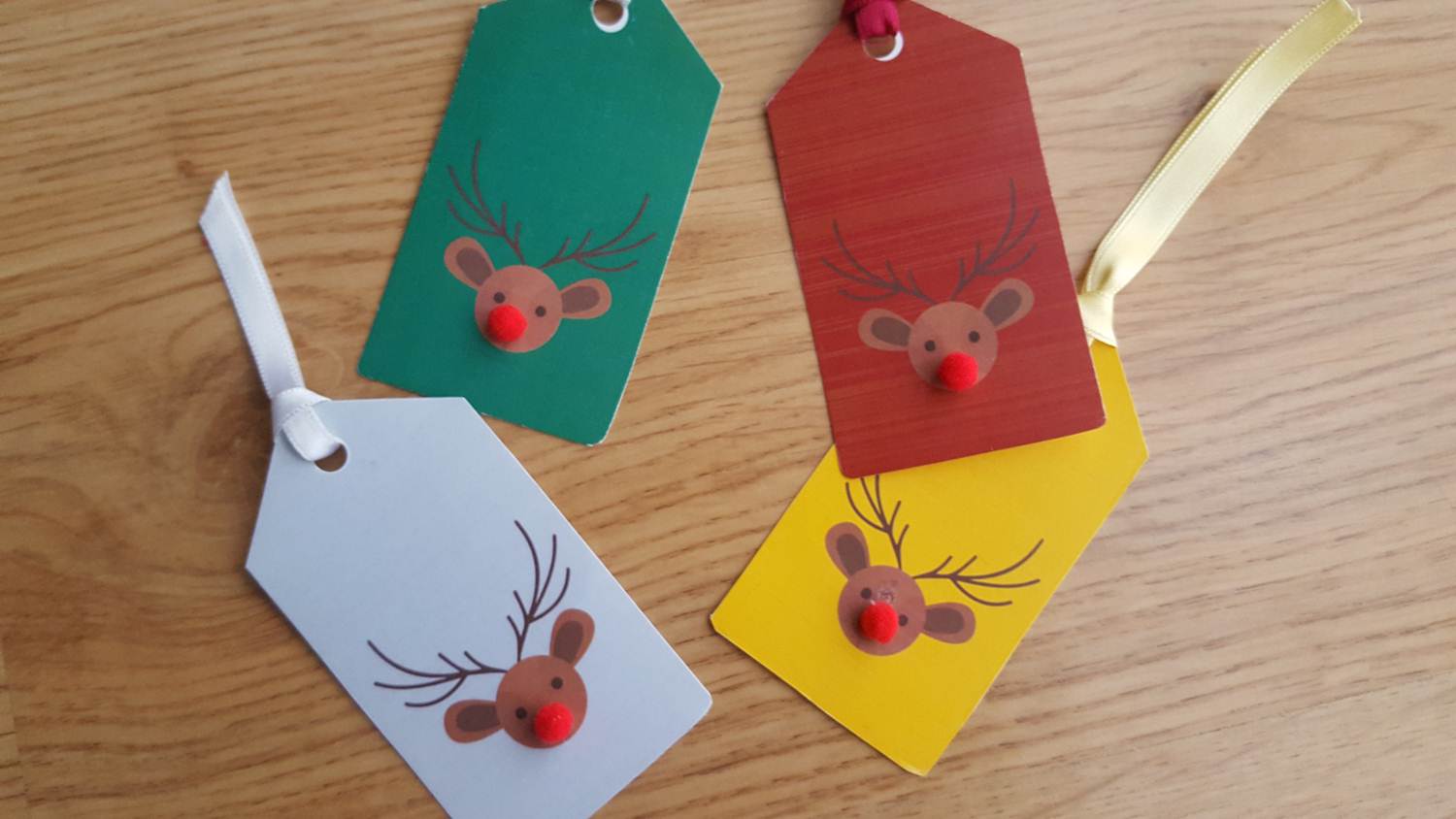 Reindeer Gift Tags - with free printable |Keeping it Real