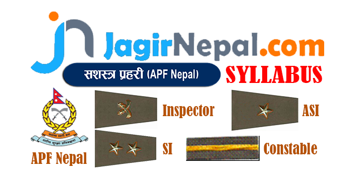 Syllabus of Armed Police Force - APF Nepal / Sasastra Prahari | Chetan TM