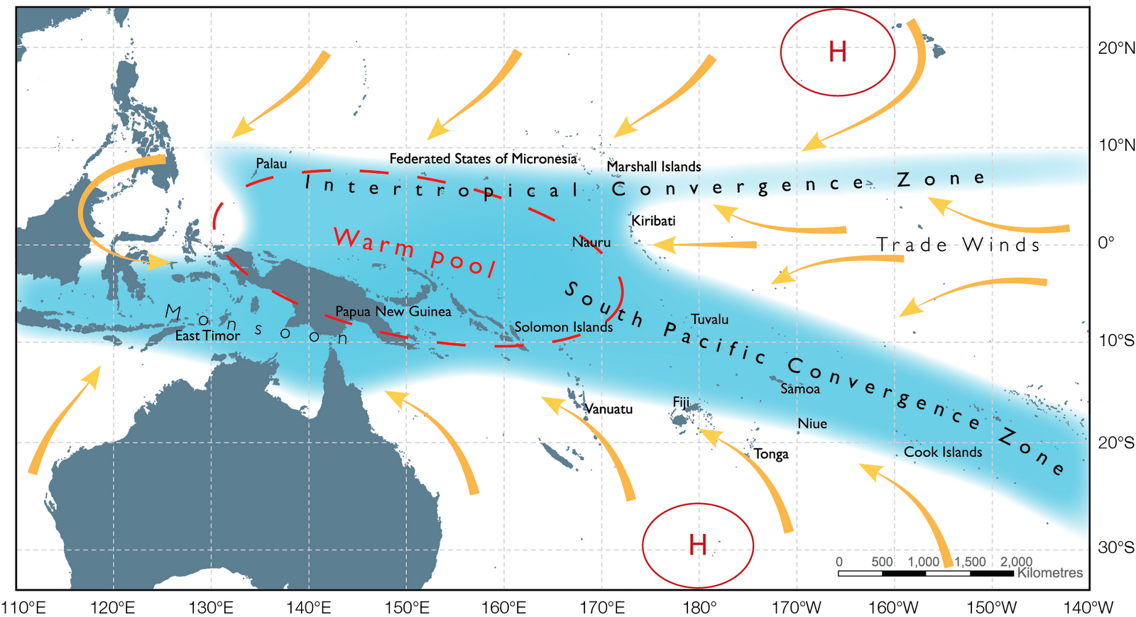 Climate change causing increase in extreme weather in South Pacific