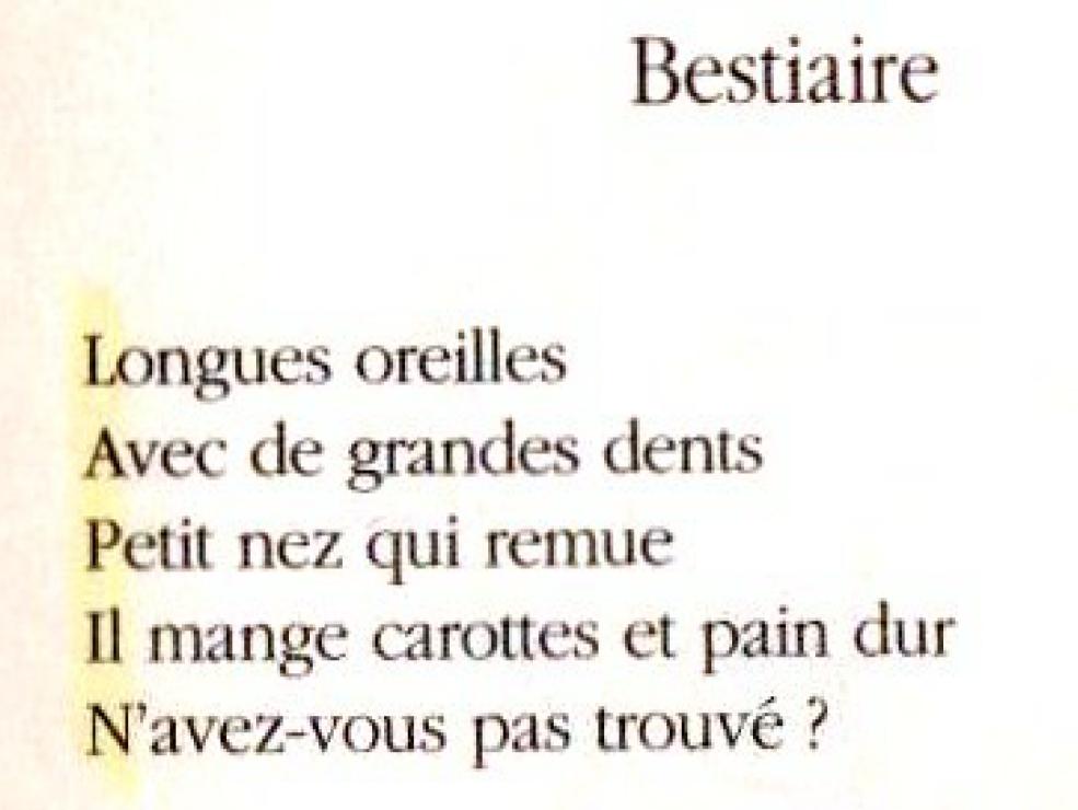 Découverte des acrostiches