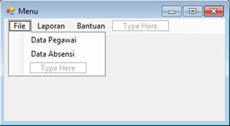 Membuat Menu Bar dan Toolbar