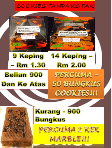 HIDAYAH COOKIES SDN BHD: PROMOSI PRODUK COOKIES KEPADA PELANGGAN