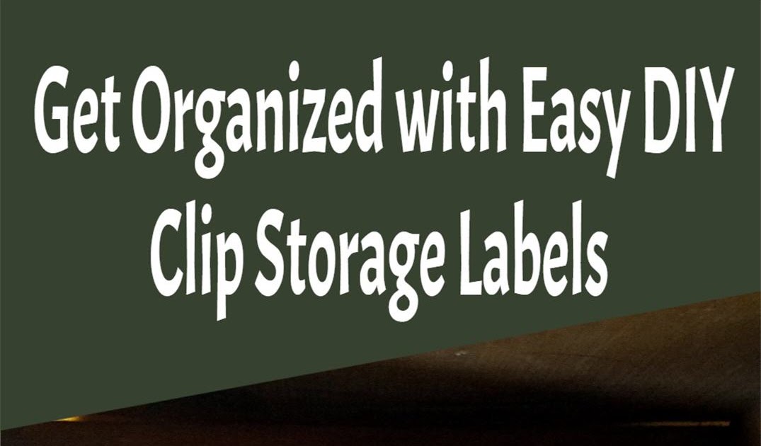 Condo Blues: How to Make Easy Storage Bin Labels