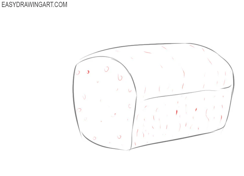 Cách vẽ một chiếc bánh mì | Vẽ Từng Nét Nhỏ