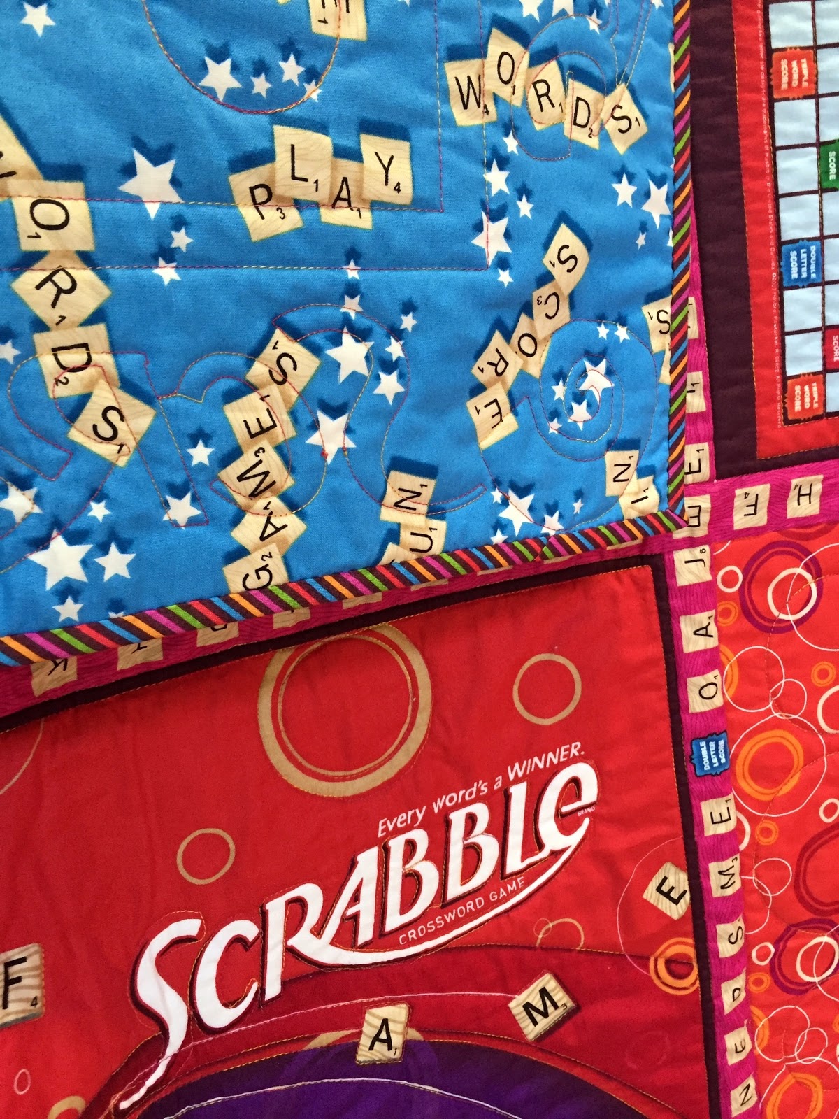 Katie's Comforters Guild: Scrabble Quilt