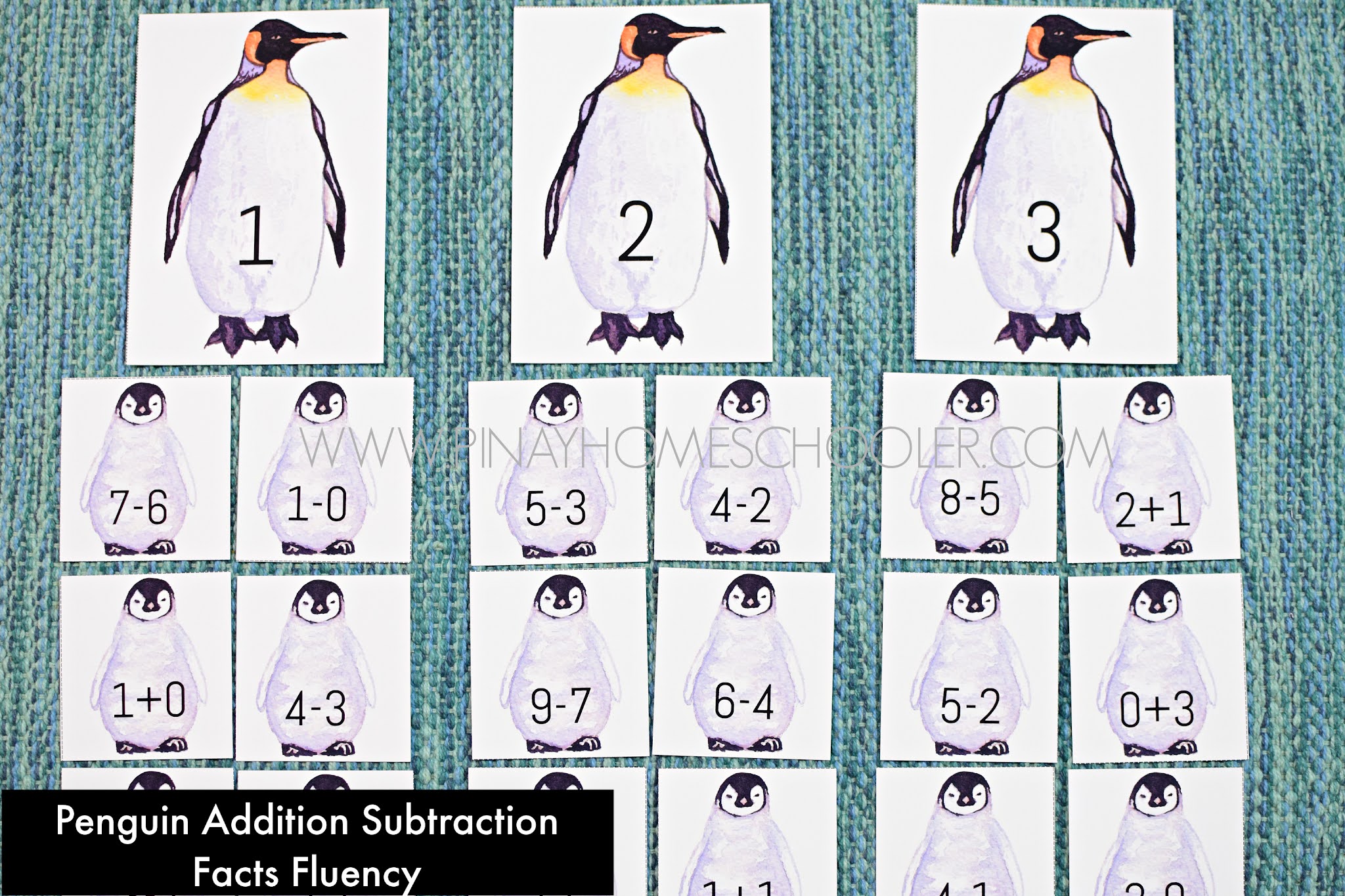 Winter and Christmas Addition and Subtraction Facts Sorting Activity ...