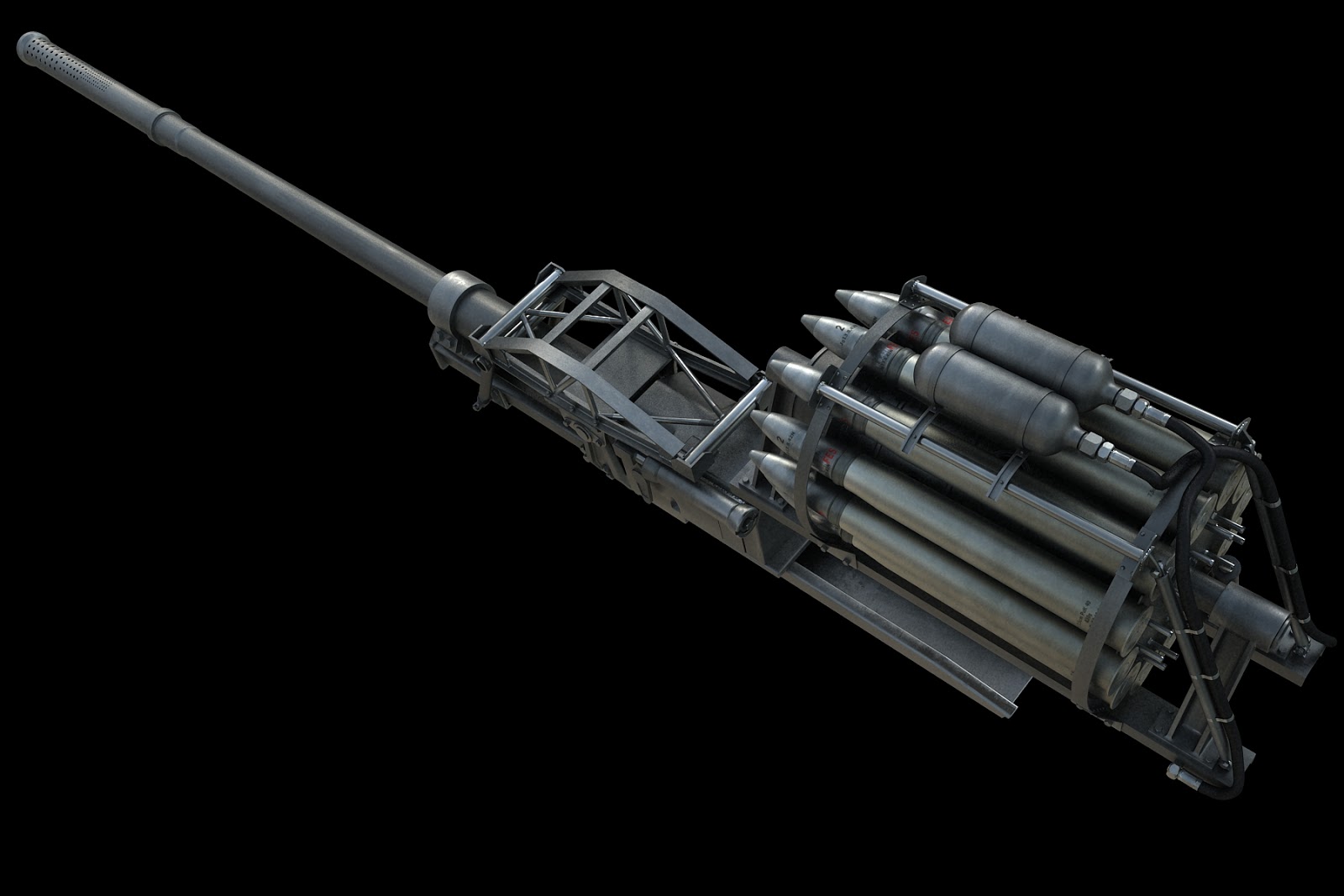 Luftwaffe Lovers: 3D MODELING: Henshel Hs129 B-3, Bordkanone BK 75 mm ...