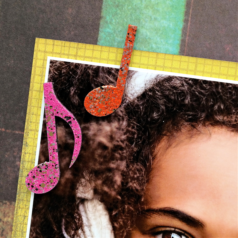 Let the Music Play Scrapbook Layout - Creative Embellishments