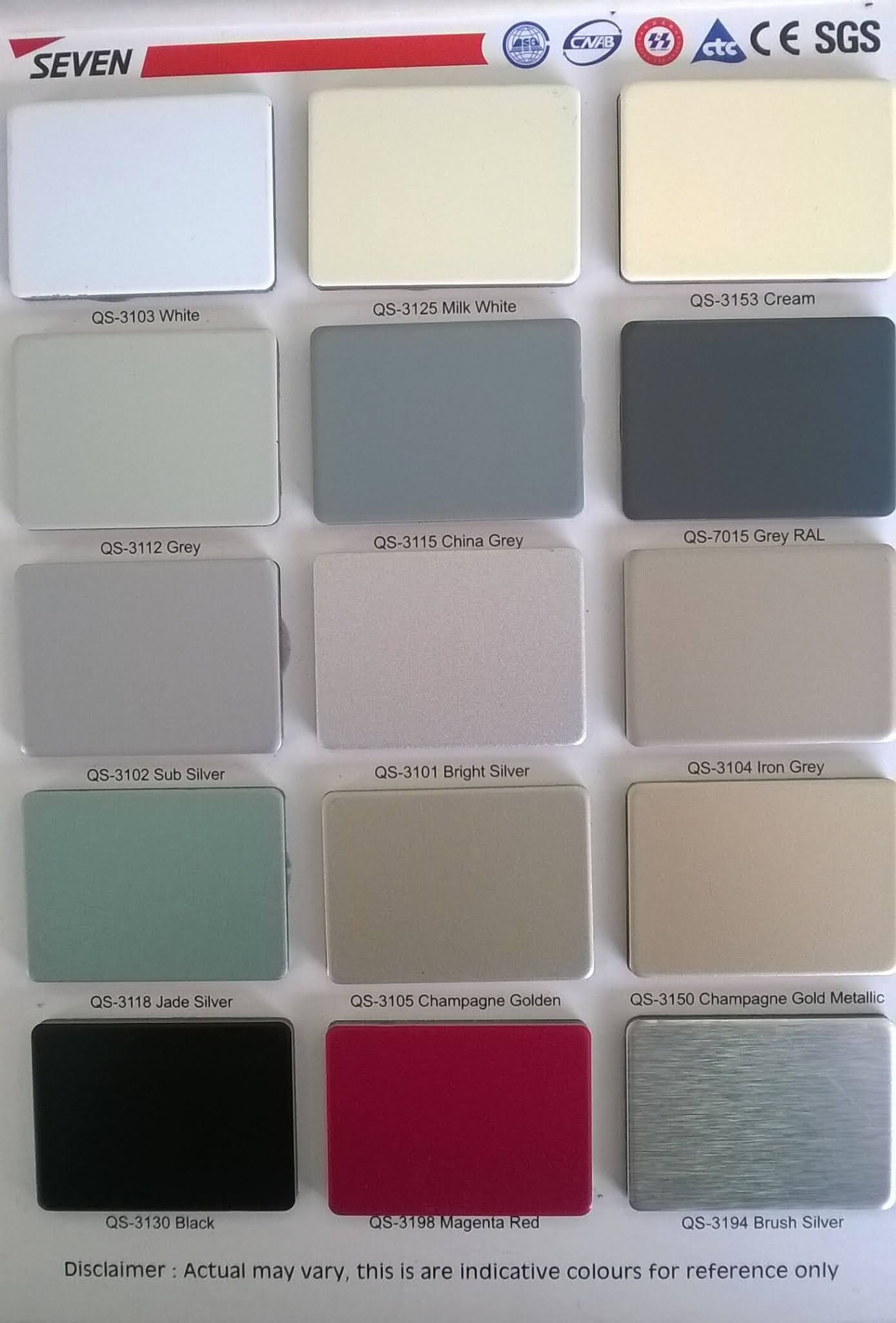 Aluminium Composite Panel Seven PVDF 0.3 Alloy 3003 | Seven Prime PVDF ...