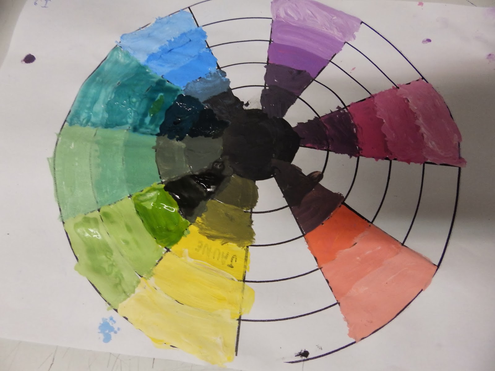 LES ARTS PLASTIQUES au lycée Comte de Foix: Cercle chromatique