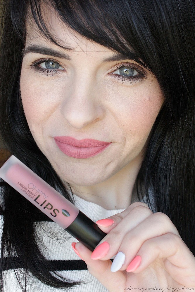 Eveline, Oh! My Lips, Matt Lip kit. Matowa pomadka w płynie i konturówka