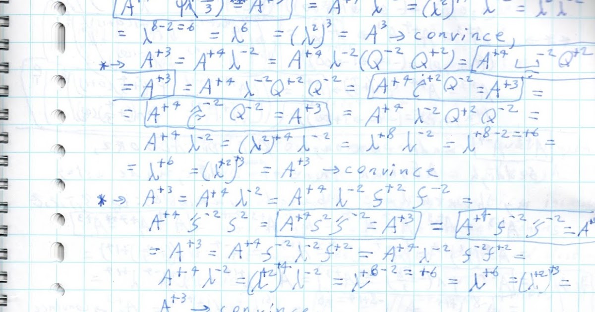 many physics encyclopedias of many physics variables: (A^+3)(A+4) page 118