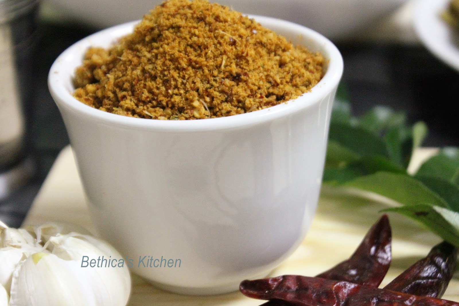 Bethica's Kitchen Flavours: Nalla Karam Podi (Gun Powder - Andhra Style)
