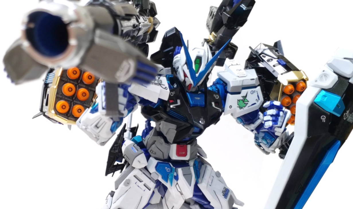 Painted Build: 1/100 Gundam Astray Blue Frame Full Weapon Form
