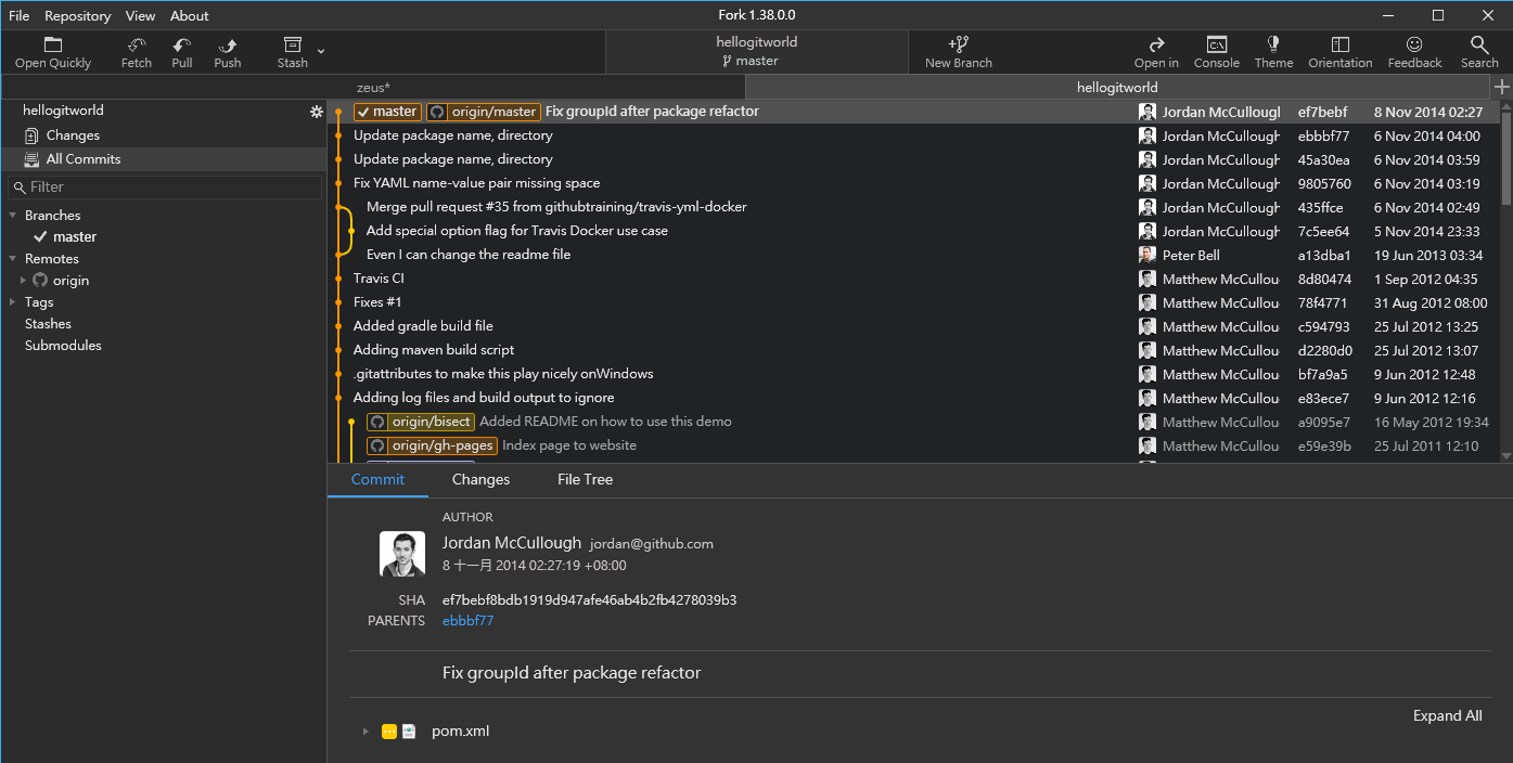 [Git] Git Client 版本管理工具 - Fork ~ m@rcus 學習筆記