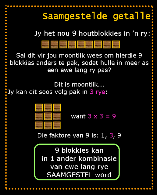 Lana Hitge: Week 4: Priemgetalle en saamgestelde getalle