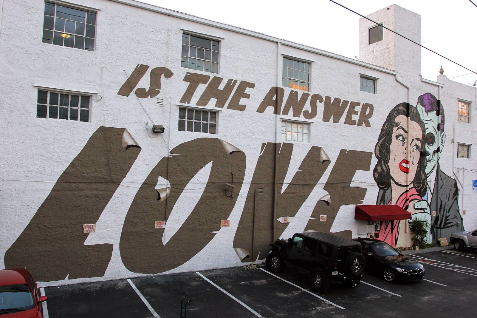 Art Basel '14: DFace paints "Is The Answer LOVE", a massive mural in ...