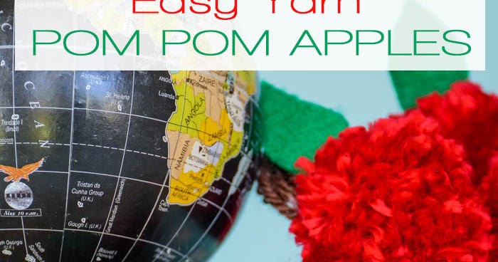 How To Make A Pom Pom Apple | i should be mopping the floor