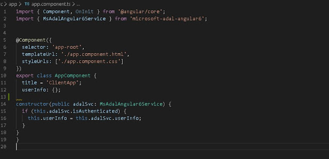 Angular 8 Azure Active Directory Authentication