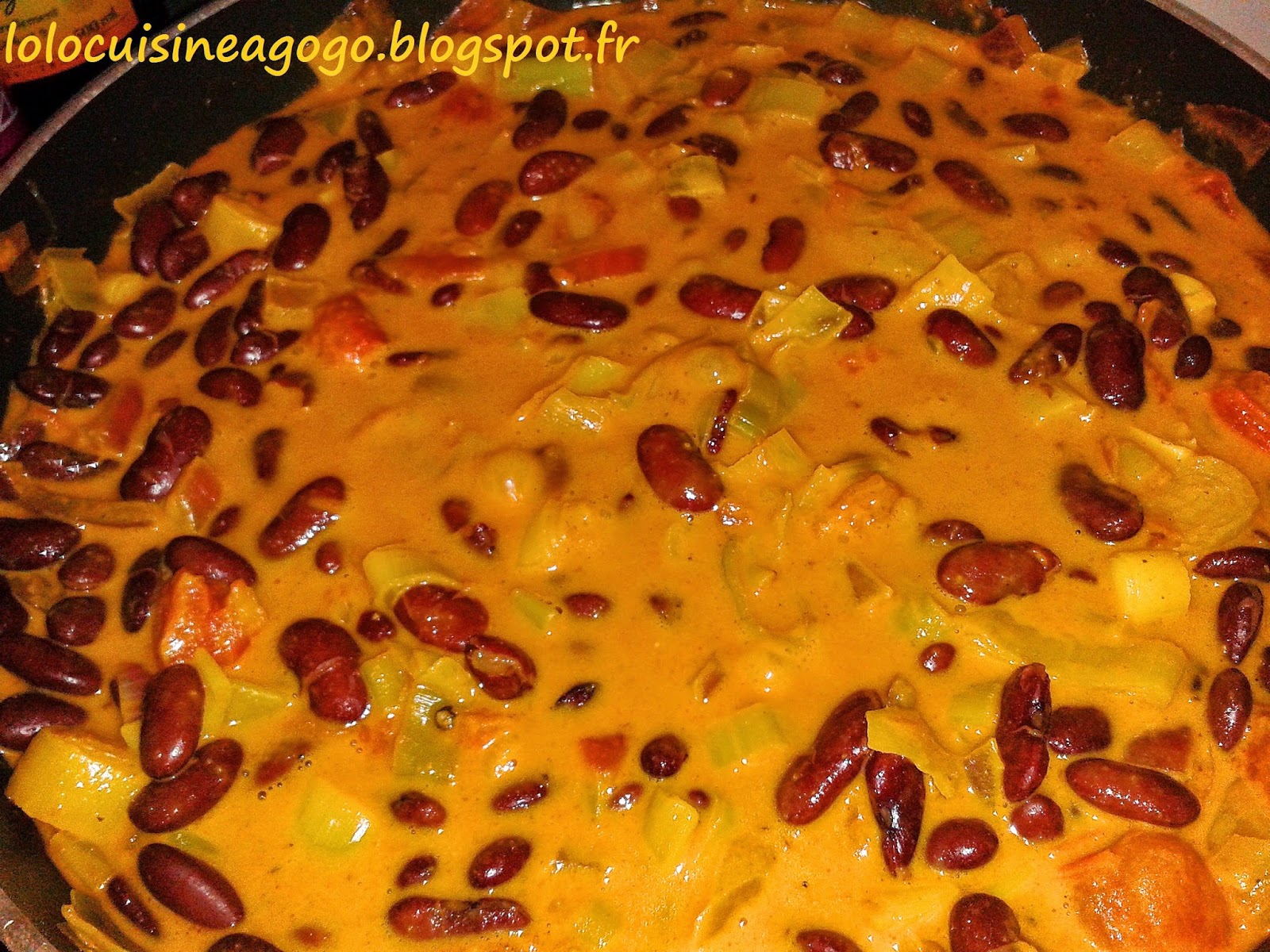 Lolo cuisine à gogo: Curry de haricots rouges aux poireaux