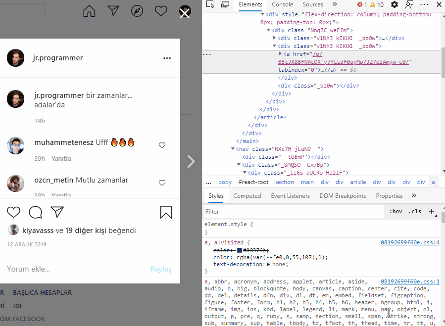 Python Selenium Instagram Fotoğraf Beğeni Botu Instagram Photo Like Automation