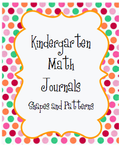 Kindergarten Math Journals