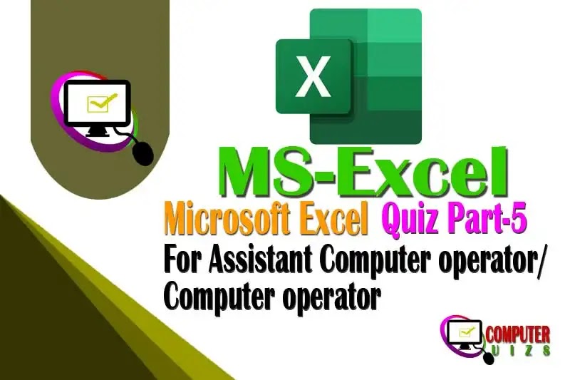 Microsoft excel quiz for psc computer exam
