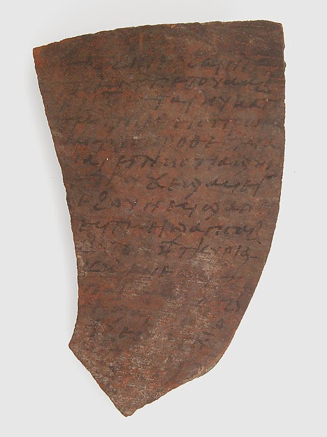 Egipto en imagenes: ostraca: coptic