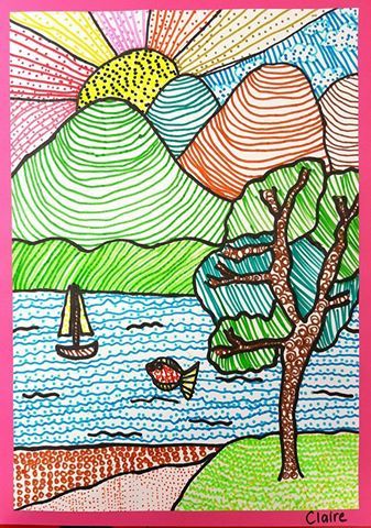 Plásticamente bilingüe : Drawing with lines