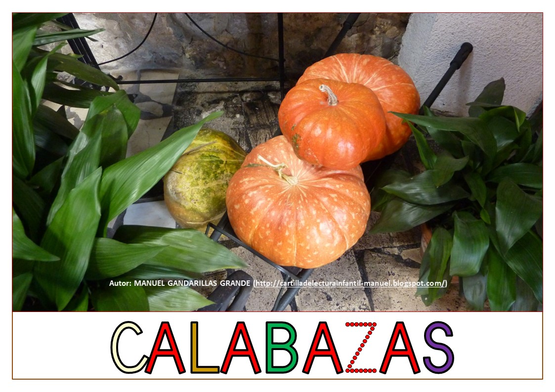 CARTILLA DE LECTURA INFANTIL : CALABAZAS ESCRITURA VÍDEO HALLOWEEN CUENTO