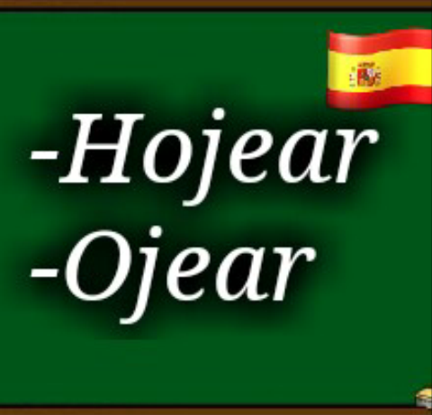 Blog de la Lengua : HOJEAR Y OJEAR.