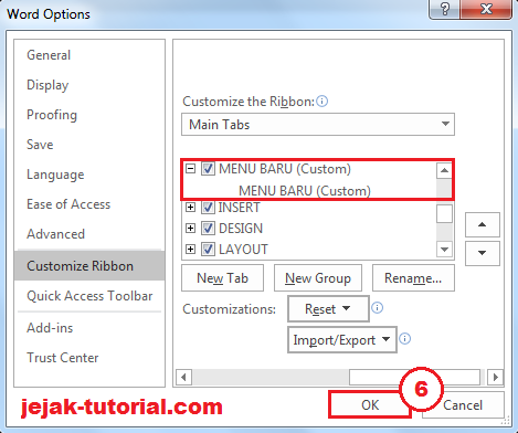 Cara Menambahkan Menu Tab di Microsoft Word - Jejak Tutorial