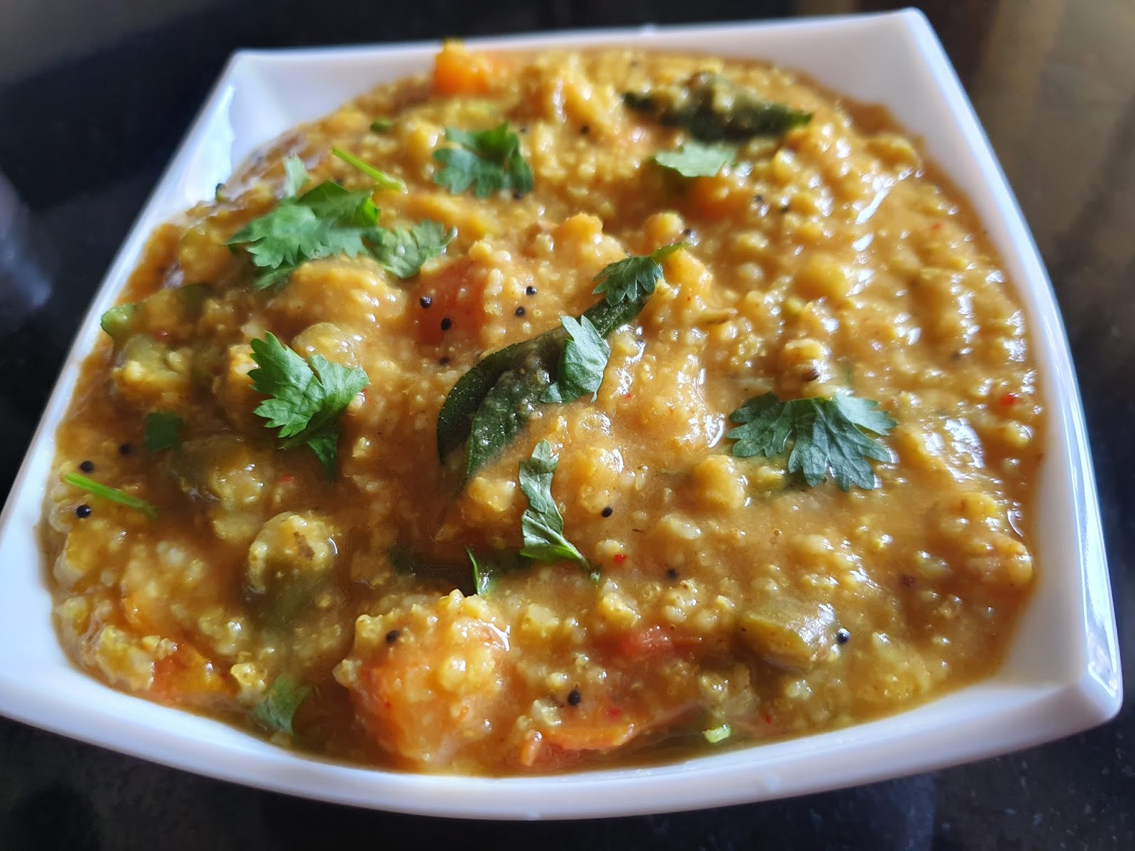 Chamai/Samai Sambhar sadham - Sasi's Cuisine