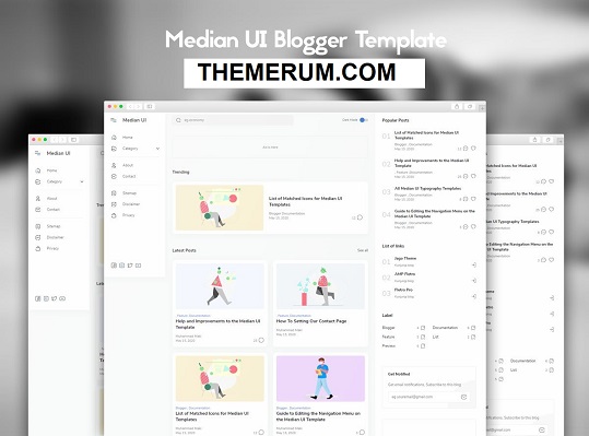 Median UI Responsive Blogger Template