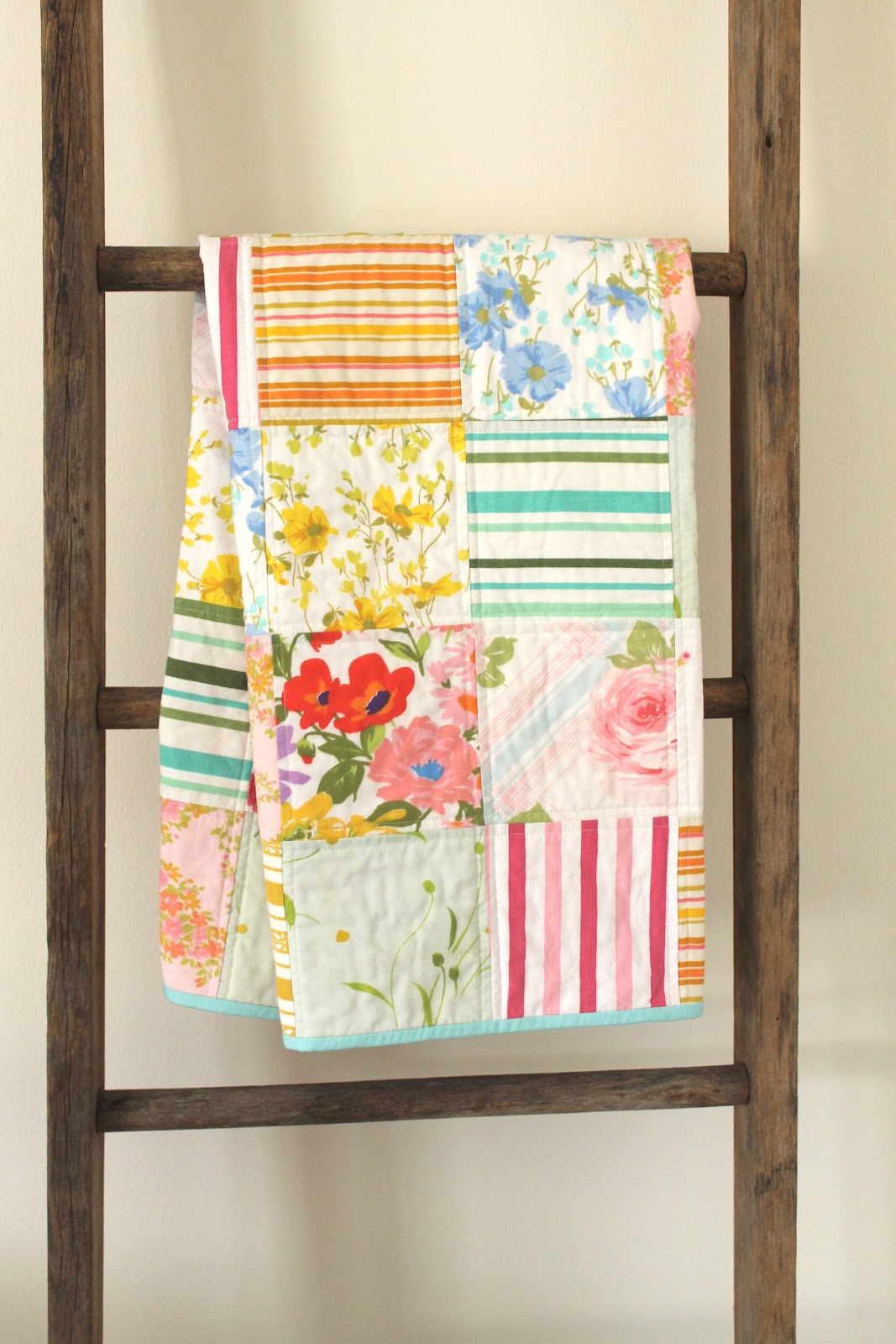 craftyblossom: vintage patchwork quilt.