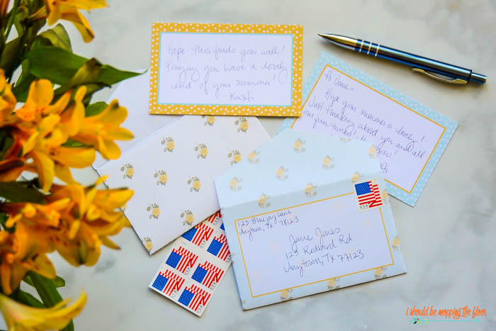 Printable 3x5 Envelopes and Cards | i should be mopping the floor