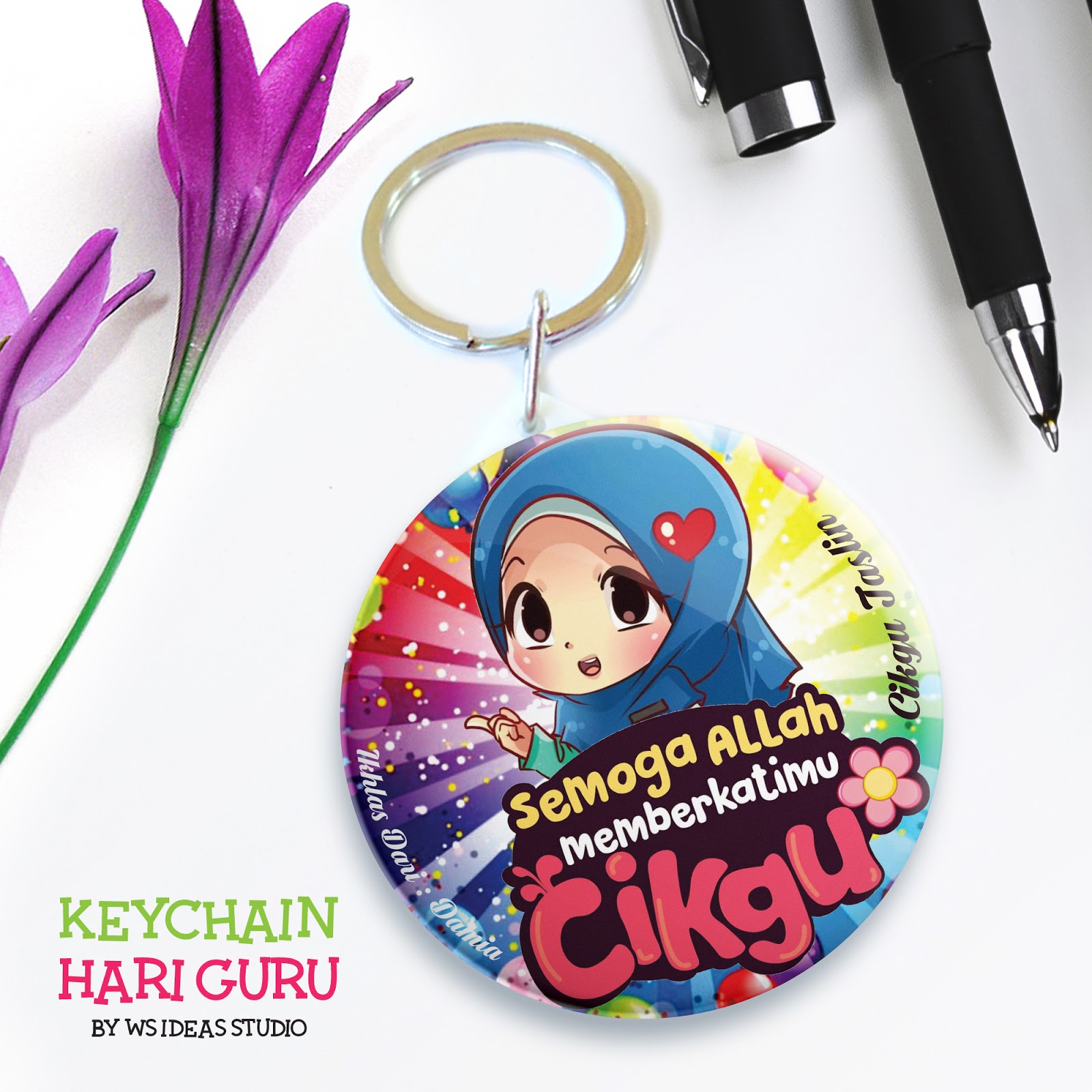 Wedding Stuff Malaysia: Keychain Hari Guru 2019