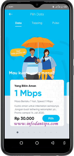 Gambaran Kecepatan Paket 1Mbps by.U - Info dan Tips